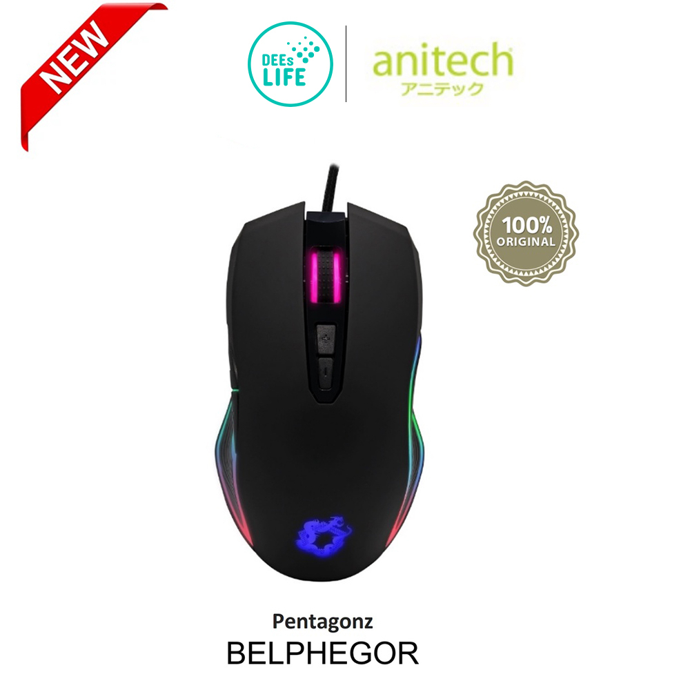 [รับประกันศูนย์ไทย] Anitech Pentagonz เมาส์ มีสาย Mouse รุ่น BELPHEGOR ...