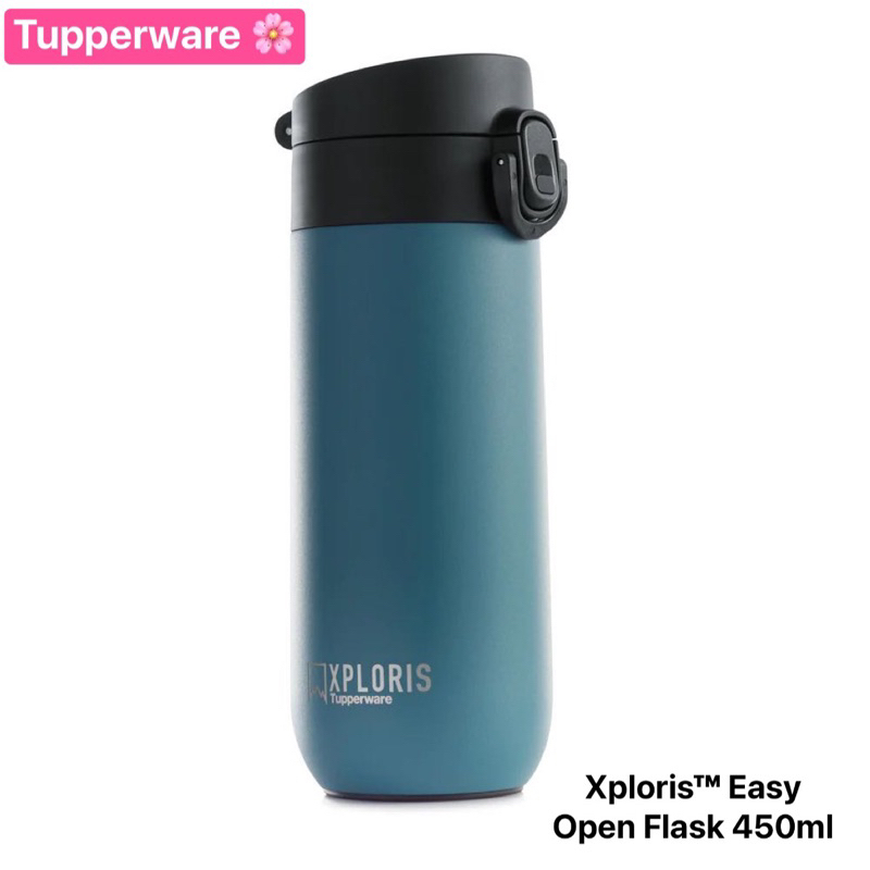 แก้วน้ำเก็บอุณหภูมิ Tupperware รุ่น Xploris™ Easy Open Flask 450ml | Shopee Thailand