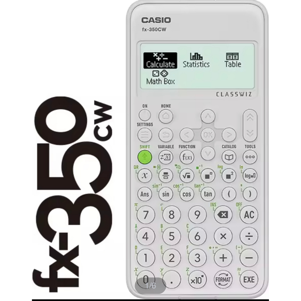 Casiocalculator เครื่องคิดเลขวิทยาศาสตร์ รุ่น FX-350CW - สีขาว ...