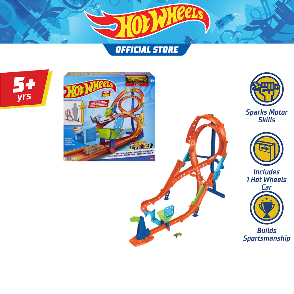 Hot Wheels Action Figure-8 Jump ฮอตวีลแอ็กชั่น ชุดรางดิ่งรูปเลข 8 ...
