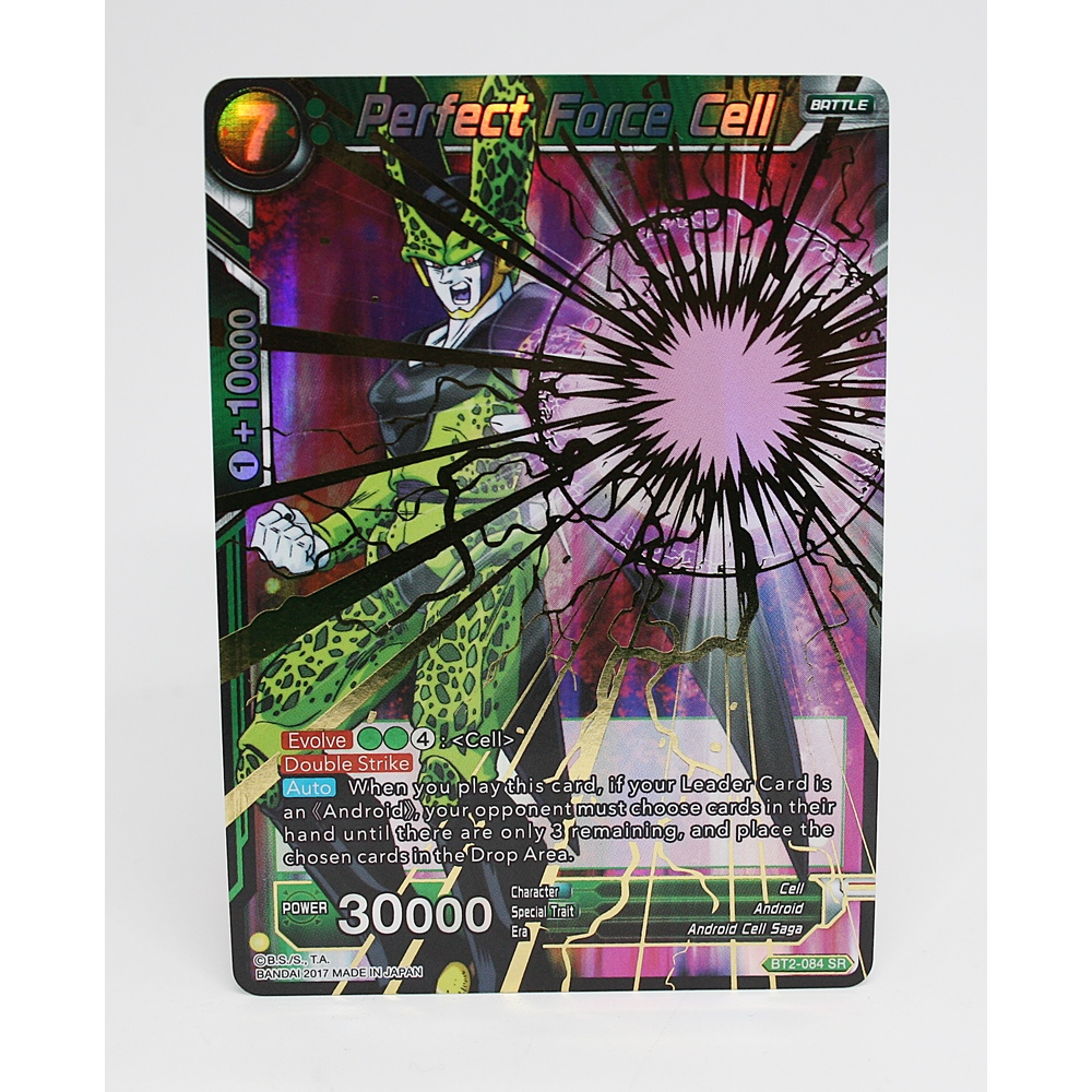 การ์ดดราก้อนบอล Dragon Ball Super Card [BT2-084 SR] Perfect Force Cell ...