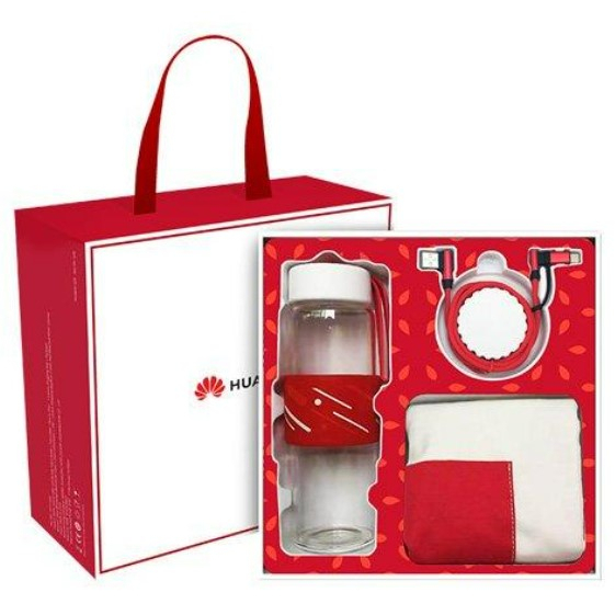 พร้อมส่ง💥HUAWEI Gift Box ประกอบด้วย สายชาร์จ Type C กระบอกน้ำ และ ...