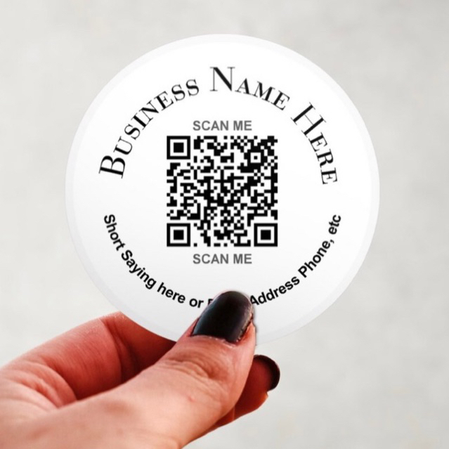 รับพิมพ์สติ๊กเกอร์ QR code package brand name stickers sheet, Custom ...
