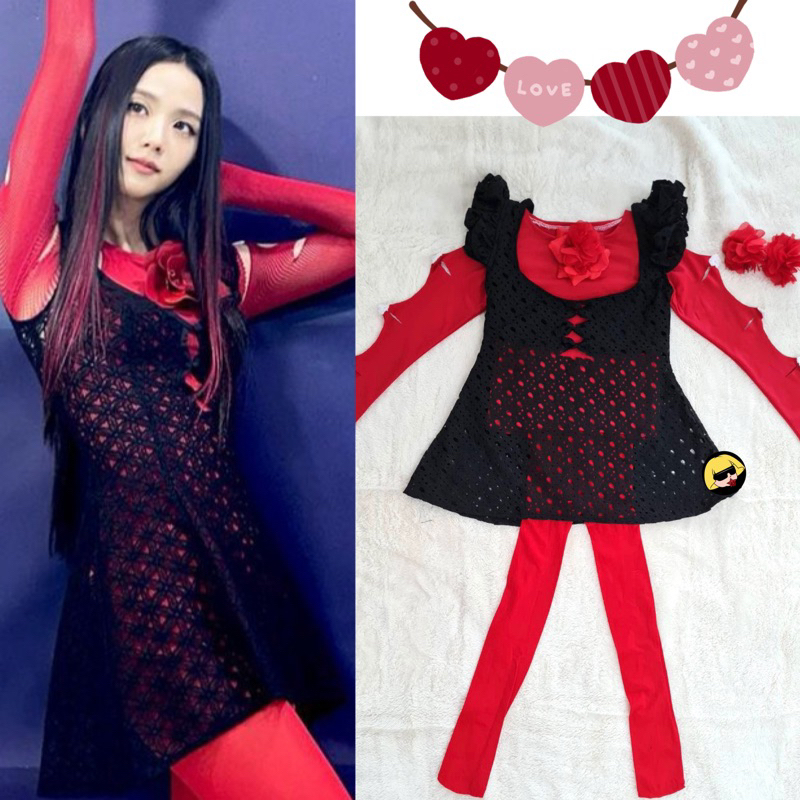 BABYGAGA🌺 ชุดจีซู จีซู ชุดแบล็คพิ้งค์ แบล็คพิ้งค์ ชุดเคป๊อป รับตัดชุด ...