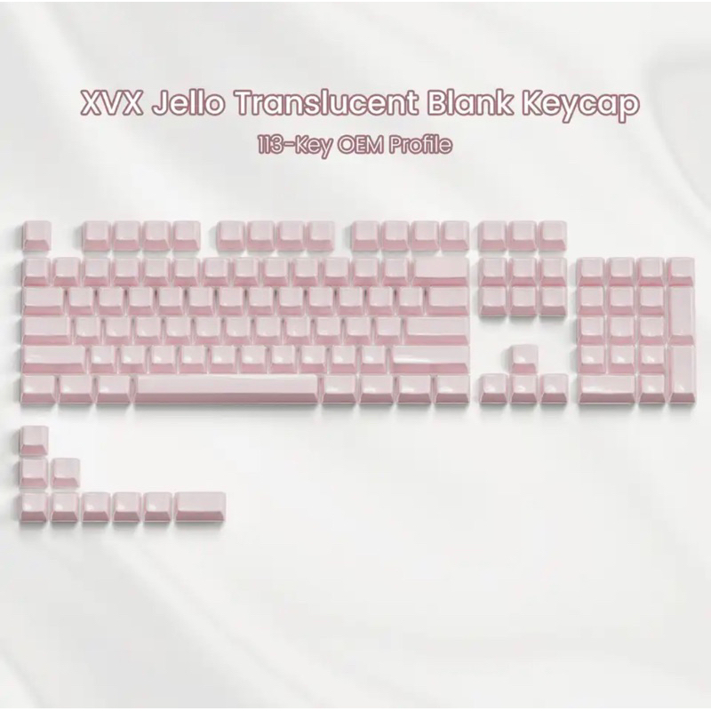 XVX Jello Keycap 113 keys โปรไฟล์OEM คีย์แคปน่ารัก พุดดิ้ง คีย์แคปไทย ...