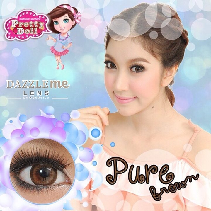 คอนแทคเลนส์สีเกาหลีรายเดือน รุ่น Pure (Pretty Doll) (1 Pair) | Shopee ...