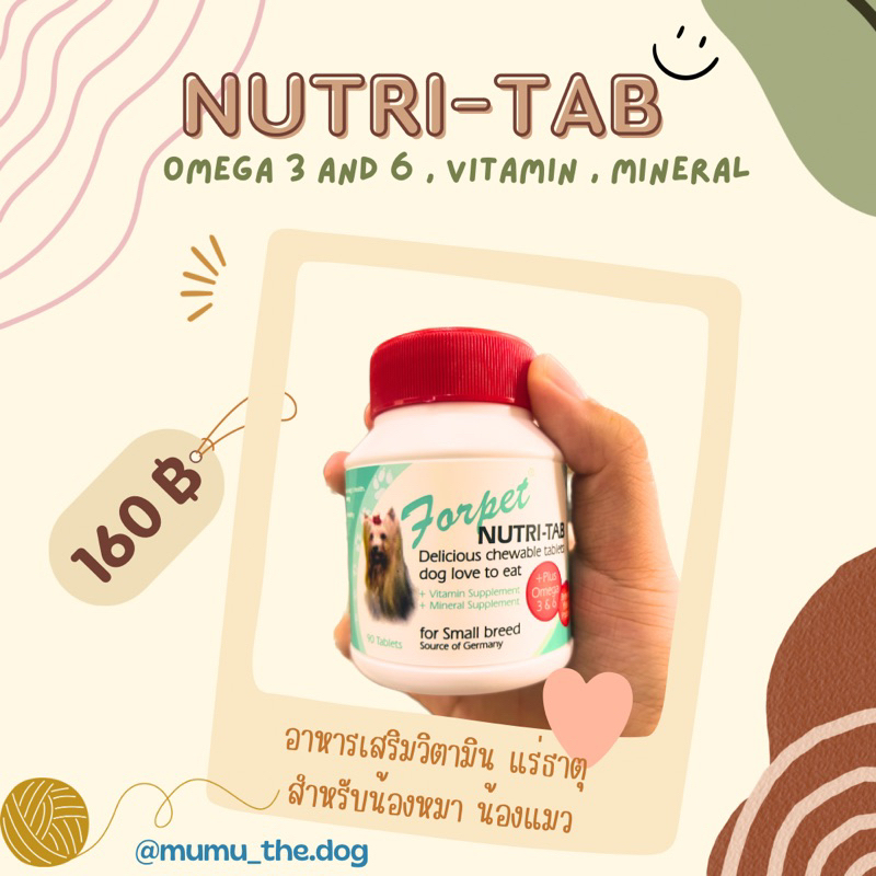 For pet Nutri-tab 90 เม็ด | Shopee Thailand