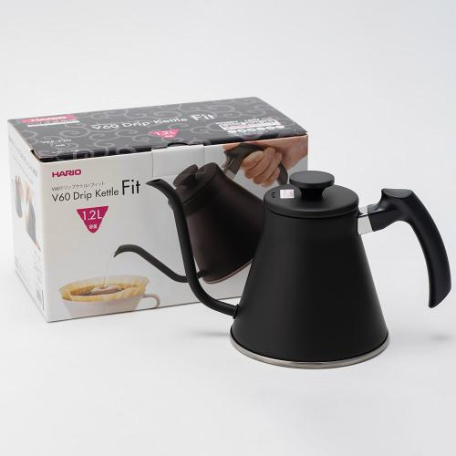 HARIO Fit V60 Drip Kettle Fit Gas Fire/ IH Compatible Practical 800ml Black/ Silver | Shopee ...