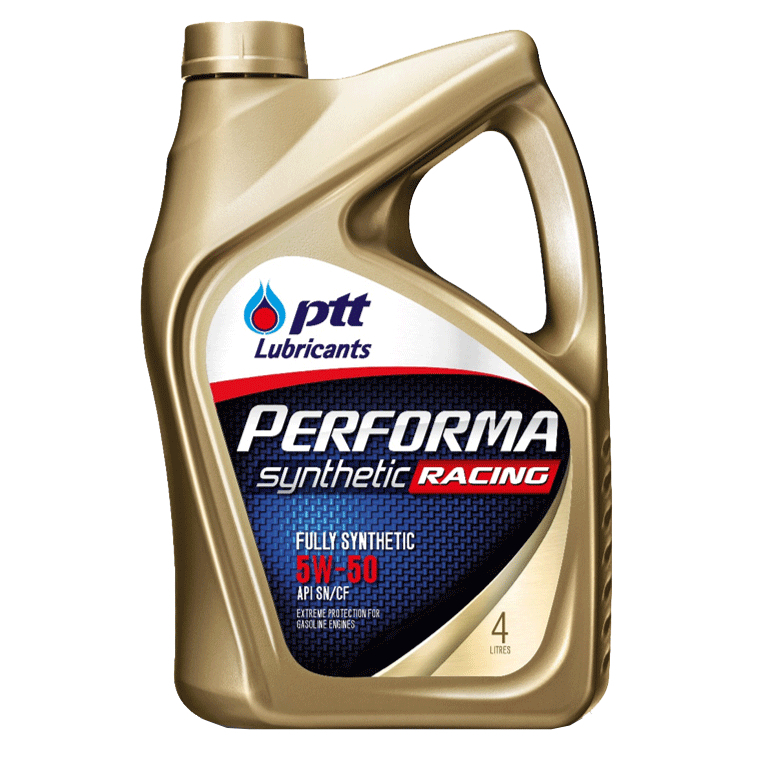 น้ำมันเครื่อง ปตท PTT PERFORMA SYNTHETIC 4L (5W30/5W40/5W50) สังเคราะห์ ...