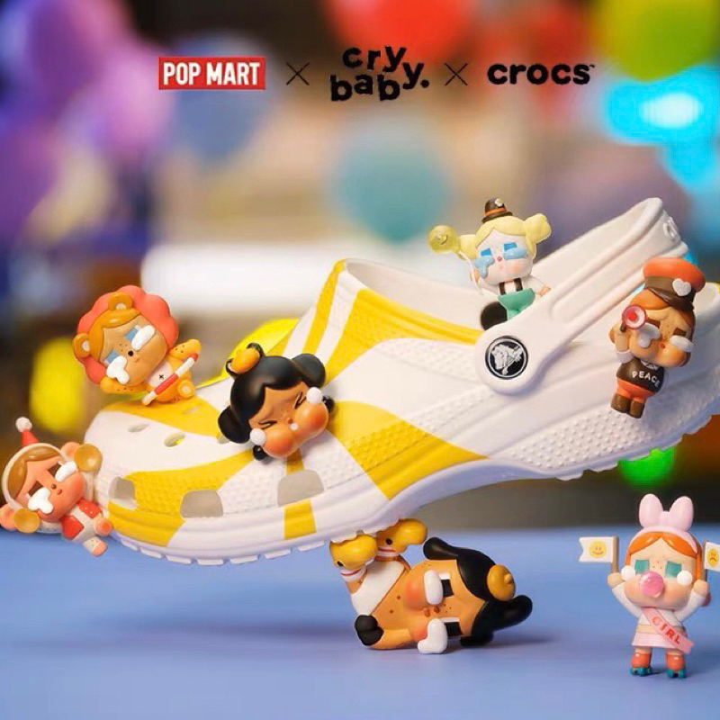 Jibbitz Blind Box | Crocs Popmart Crybaby อุปกรณ์เสริมติดรองเท้า ...