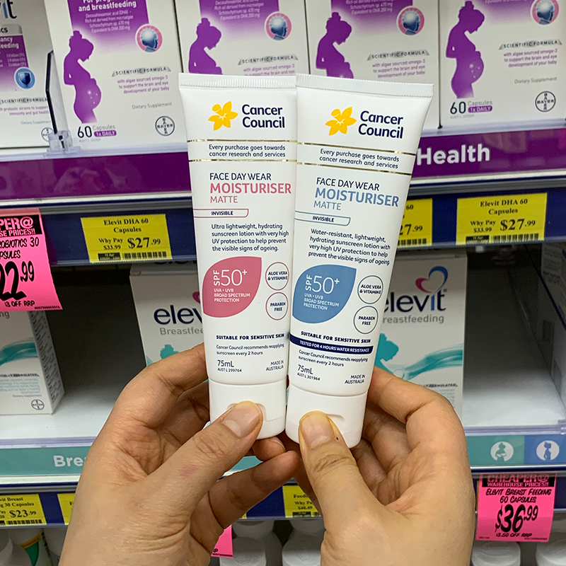 Cancer Council Australia Face Day Wear Moisturiser Matte SPF 50+ UVA ...