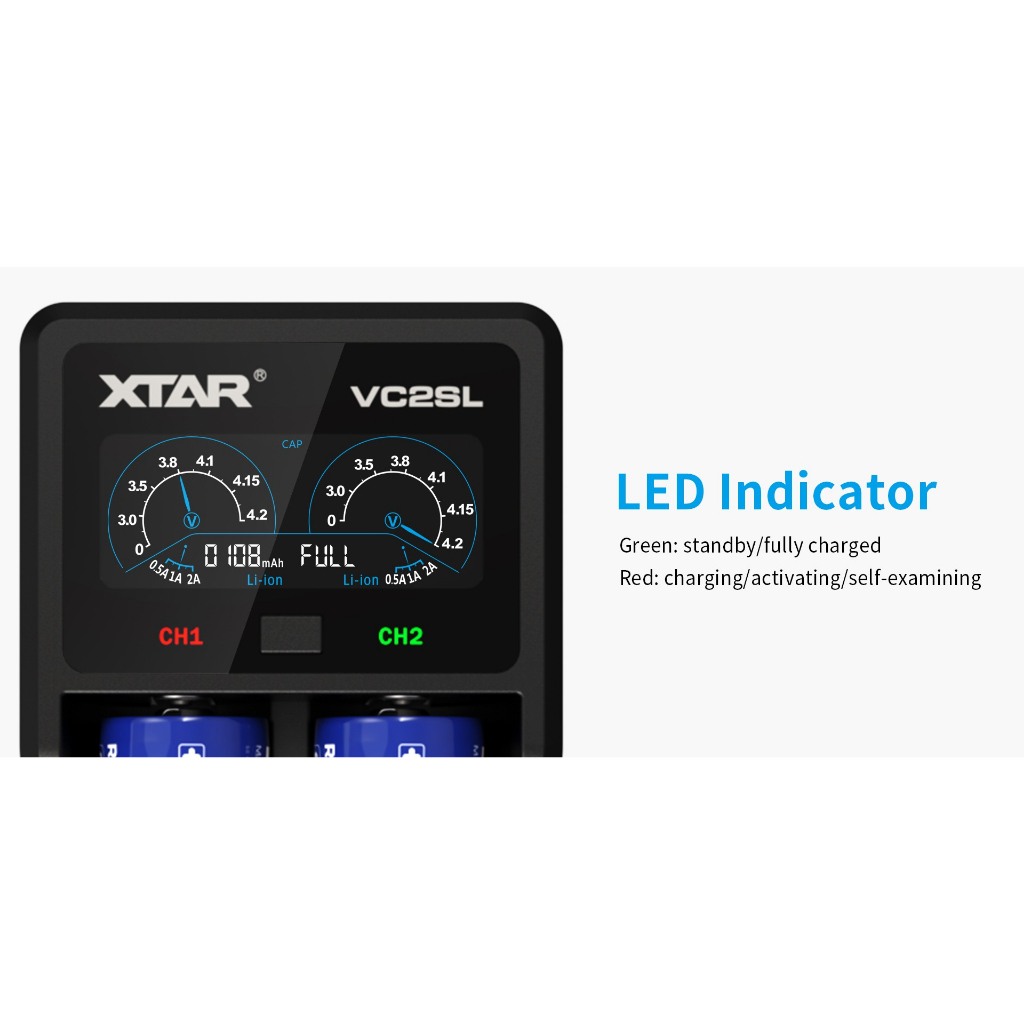 เครื่องชาร์จ XTAR VC2SL QC3.0 Fast Charging Micro USB รุ่นอัพเกรดมาจาก ...