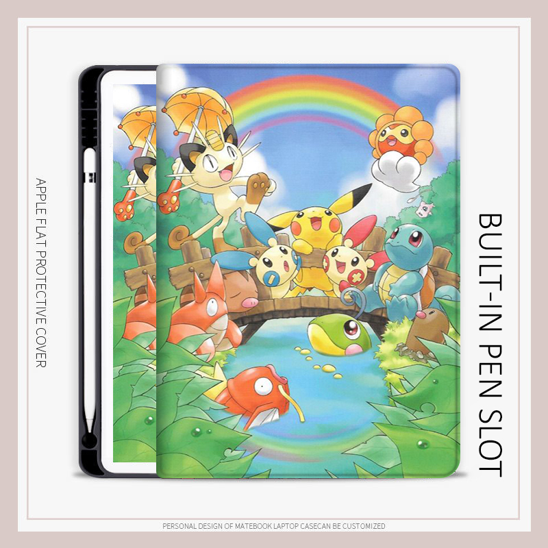 Pikachu เคสไอแพด air 4 5 เคส iPad 10.2 gen 7 8 9 mini 4 5 6 Pokémon ...