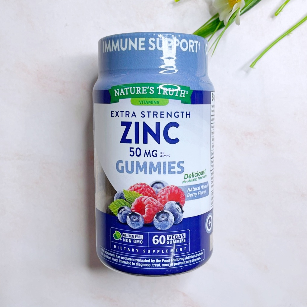 [Nature's Truth®] Extra Strength Zinc 50mg, Mixed Berry Flavor 60 Vegan ...