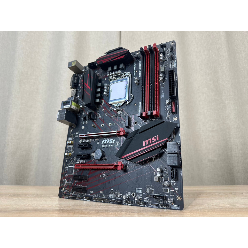 เมนบอร์ด(mainboard) MSI b360 gaming plus (socket 1151V2) 1 month ...