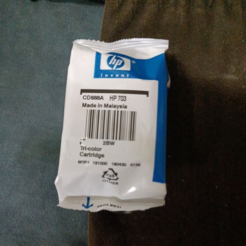 HP 703 CO ตลับหมึกอิงค์เจ็ท 3สี ของแท้ ไม่มีกล่อง | Shopee Thailand