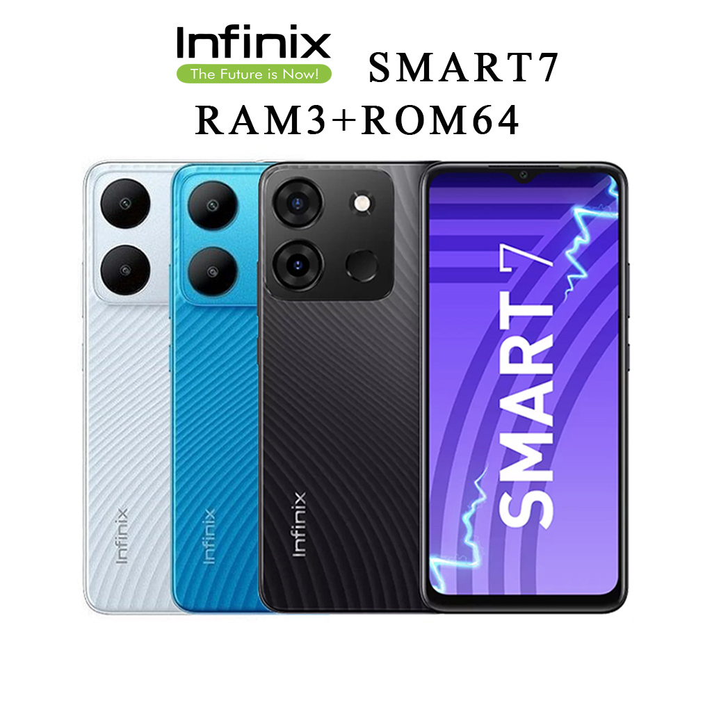 Infinix Smart 7 RAM 4+64GB (ประกันศูนย์ไทย 1 ปี) | Shopee Thailand