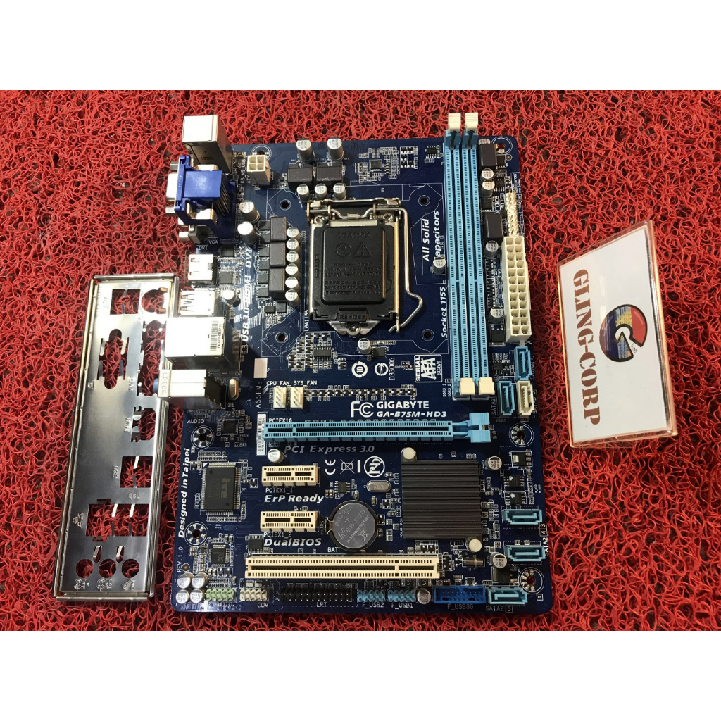LGA1155 MAINBOARD GIGABYTE RAM 2 SLOT mATX - หลายรุ่น / H61M / B75M ...