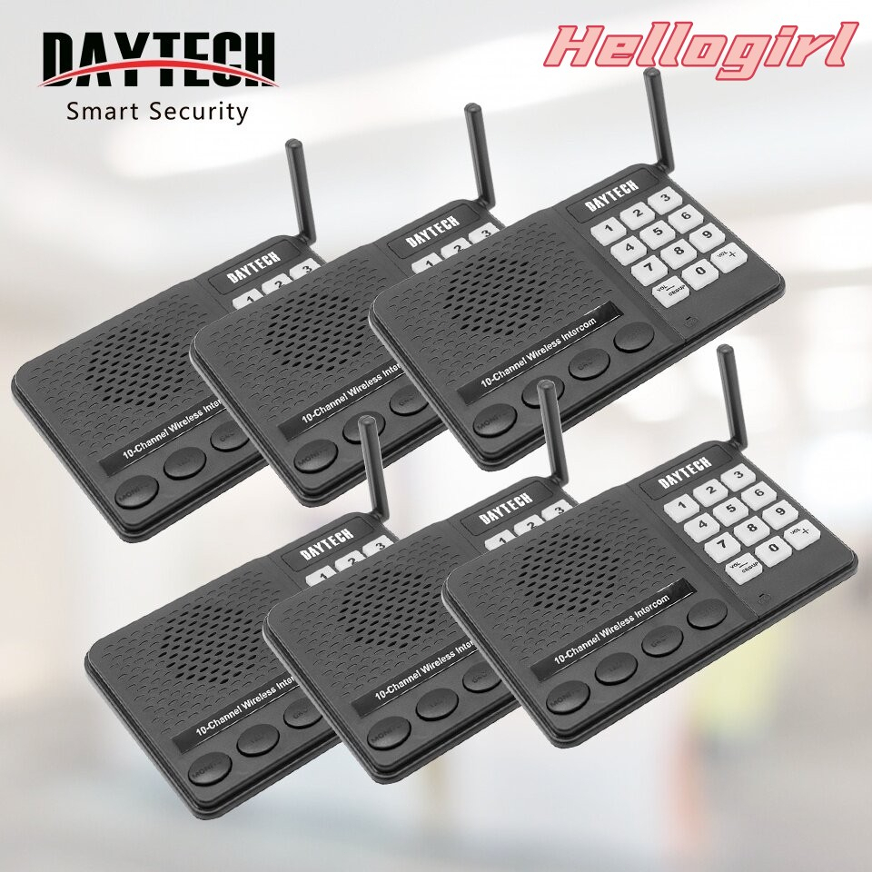 ส่งไวจากไทยDaytech Wireless Intercom System ระบบอินเตอร์คอมไร้สาย 10 ช่อง ระยะทาง 1 กม สำนักงาน ...