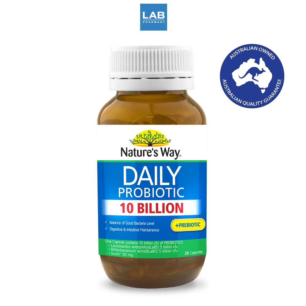 Nature's Way Daily Probiotic 10 millions 28 Capsules - เนเจอร์สเวย์ เดลี่ โพรไบโอติก ผลิตภัณฑ์ ...