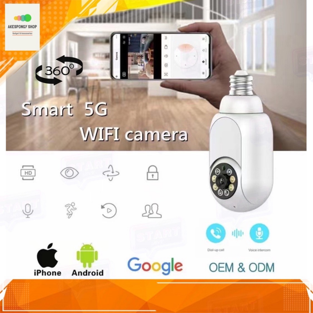 กล้องวงจรปิด กล้องวงจรปิดไร้สาย 360 Wi-Fi Cloud Camera CCTV Model ...