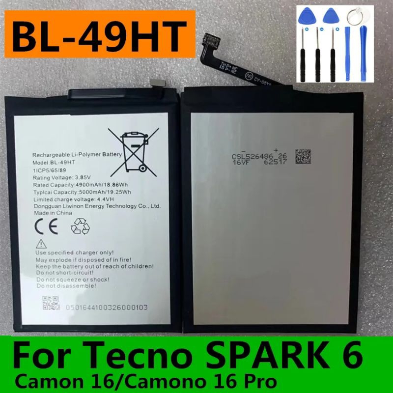 แบตเตอรี่🔋 TECNO BL-49JT/BL-49GT/BL-49FT/BL-49HT Tecno POP 4 Camon 15 ...
