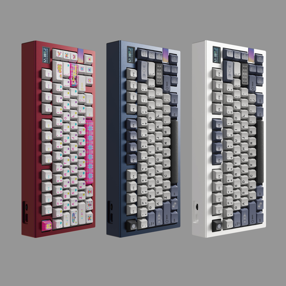 FINALKEY V81 PLUS 75% GASKET WIRELESS MECHANICAL KEYBOARD KIT WITH LCD ...