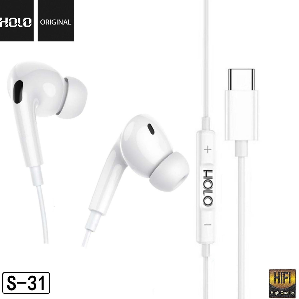หูฟังไทซีวีโว่ Type-C Vivo V29 V27 V25 V23 V20pro Vivo T1 5G X90pro X80 ...