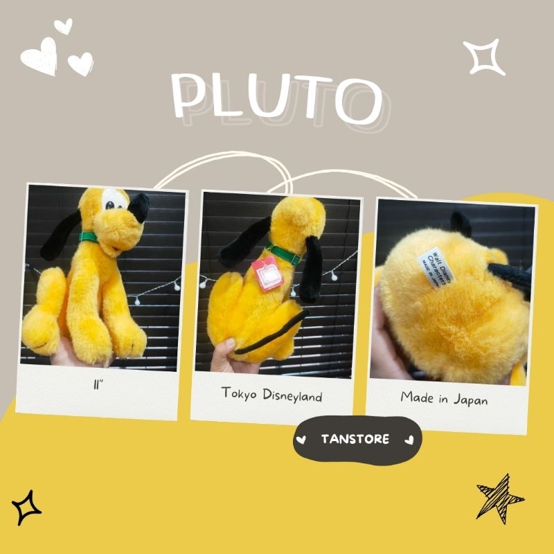 ตุ๊กตาพลูโต 11" Pluto ป้าย Tokyo Disneyland | Shopee Thailand