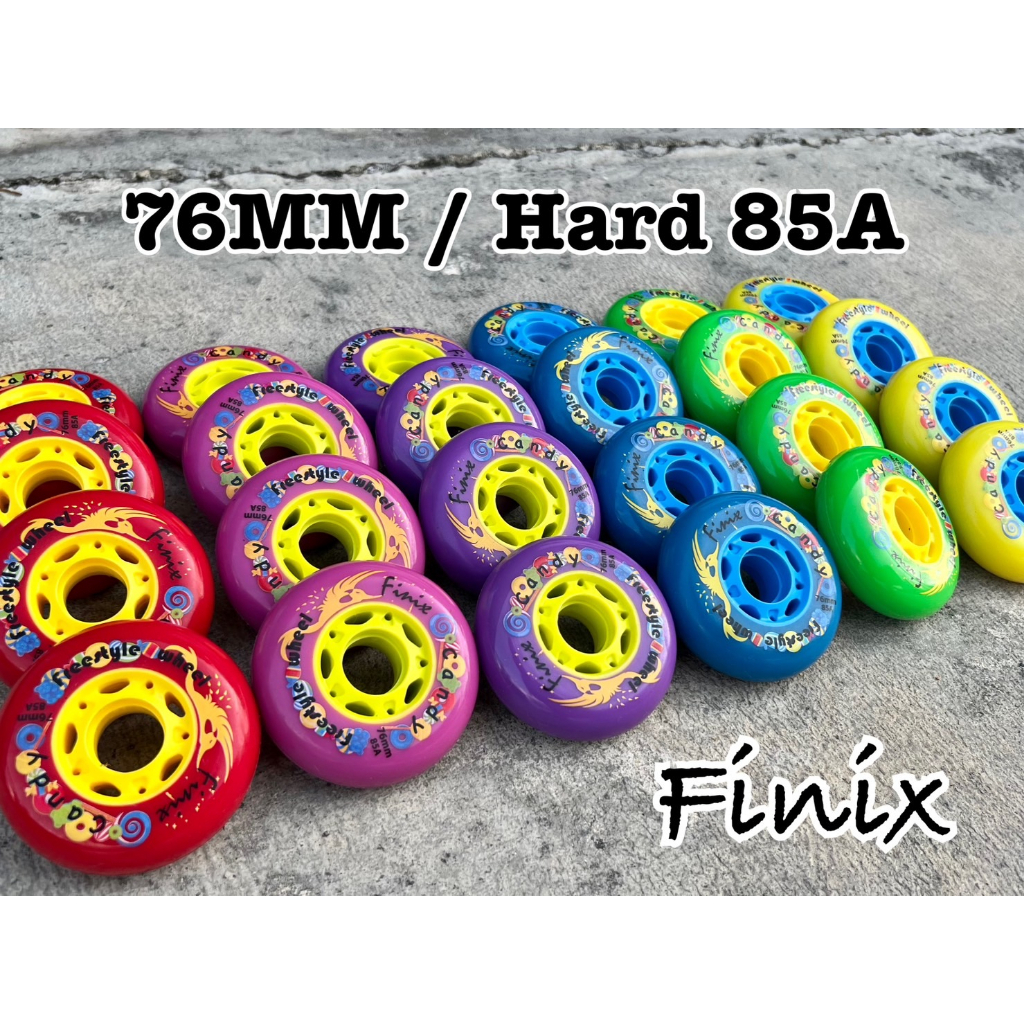 ล้อ Inline & Freestyle & Slalom ขนาด 76x24mm ความแข็ง 85A จำนวน 4 ลูก ...