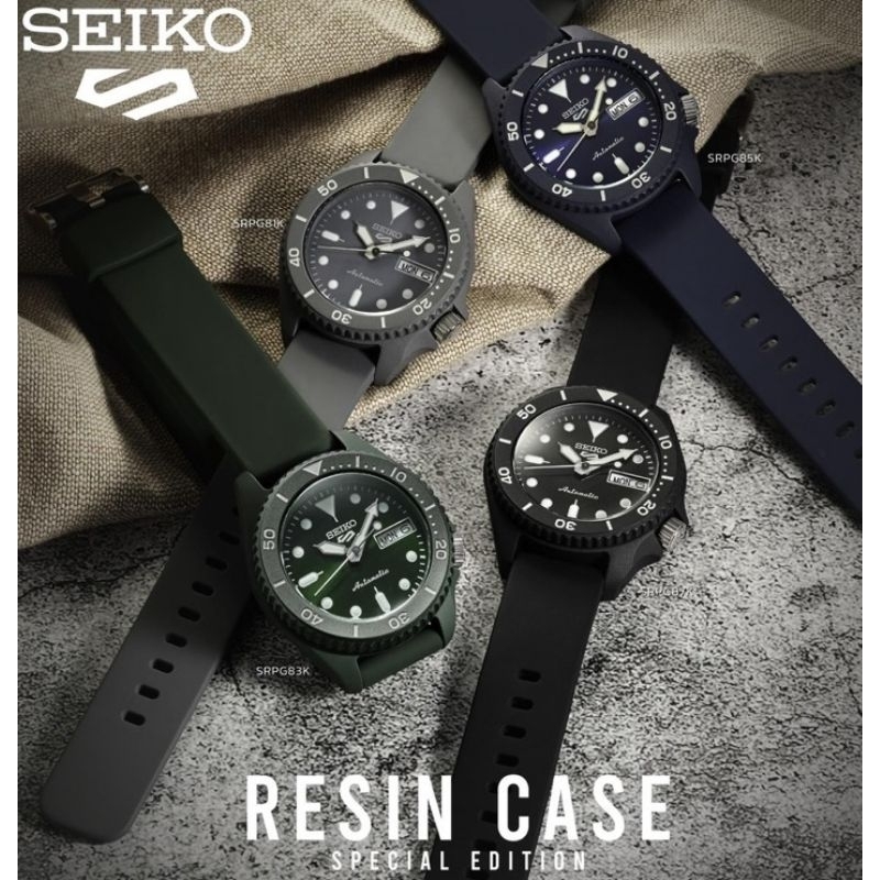 (สินค้าพร้อมส่ง) SEIKO 5 SPORTS Resin Case Special Edition รหัส SRPG81K ...