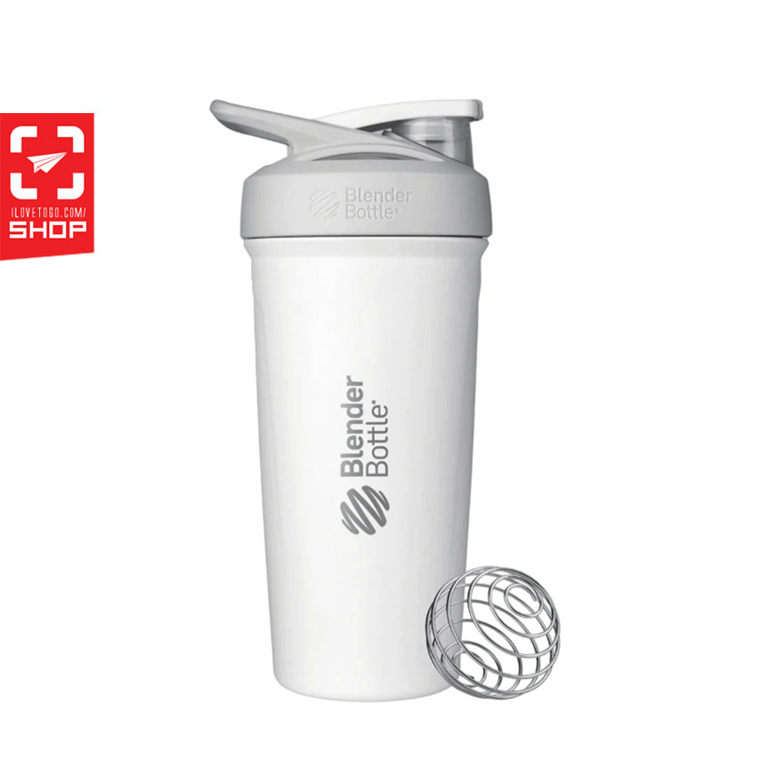 BlenderBottle Strada™ 24oz / 710ml แก้วเชคเก็บความเย็น Insulated Stainless Steel | Shopee Thailand