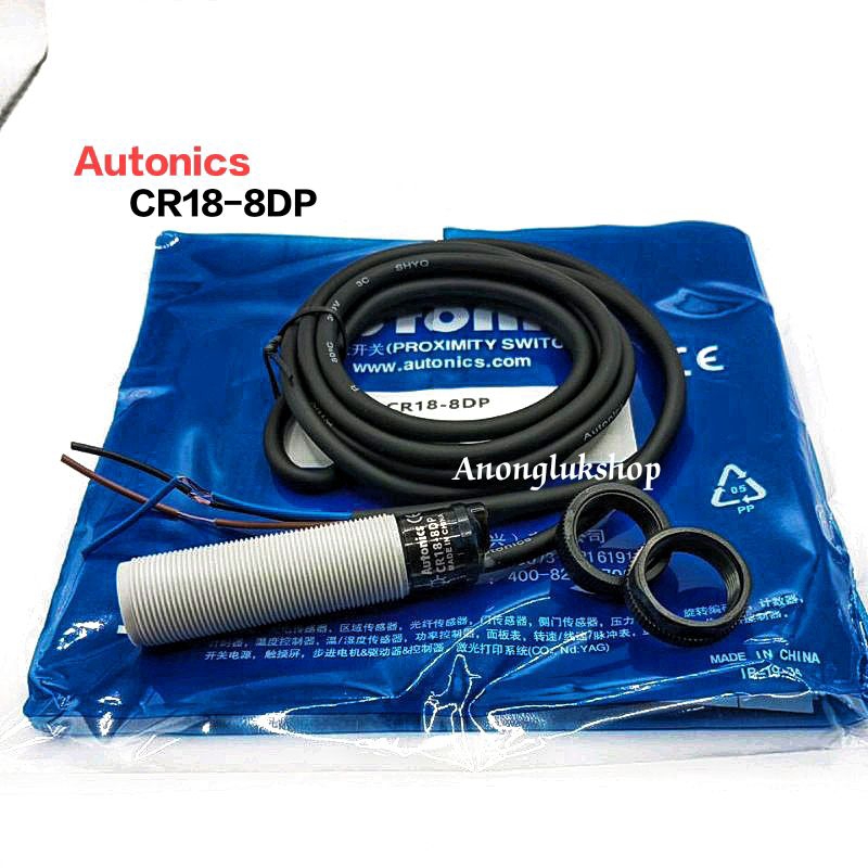 CR18-8DP คาปาซิทีปเซ็นเซอร์ Capacitive Proximity Sensor M18 3สาย ชนิด ...