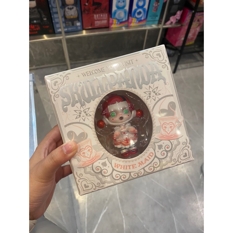 SP POPMART welcome your visit skull panda white maid | Shopee Thailand