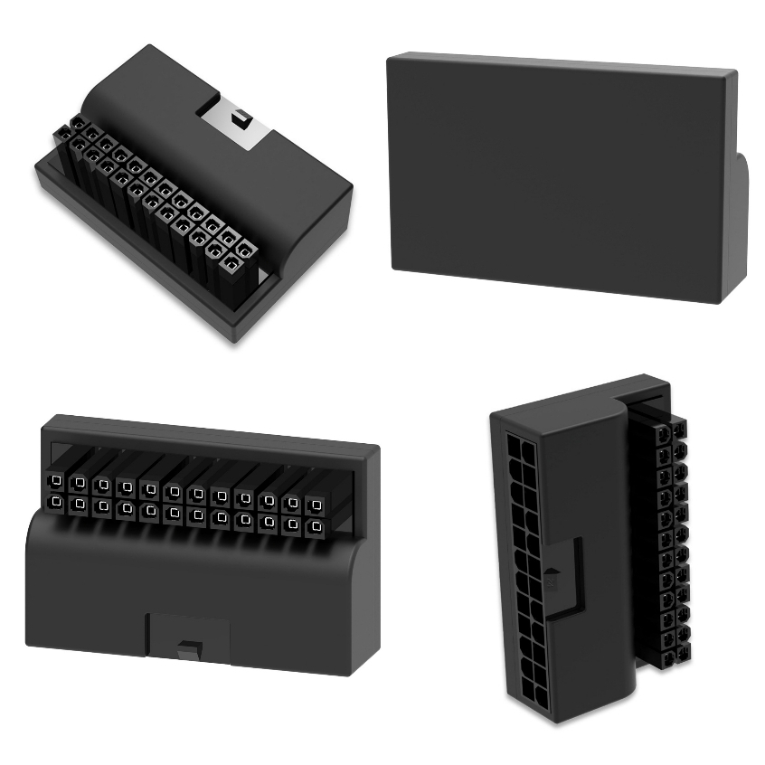 หัวแปลง หัวต่อ MB Power supply ATX 24pin 90° Adapter ARGB 3pin 5V ...