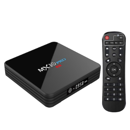 MX10PRO Android 8.1 กล่องสมาร์ททีวี Quad Core 4 พัน 3D Media player ...