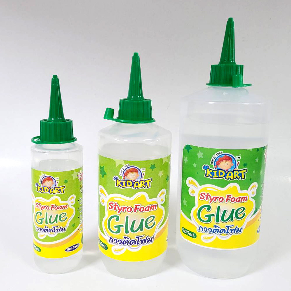 คิดอาร์ท กาวติดโฟม 100g. 250g. 500g./ขวด Kid Art Styro Foam Glue ...