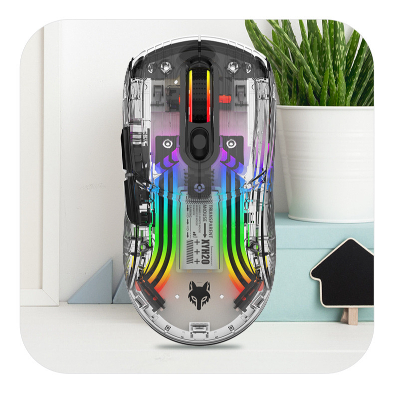 11.11 Silver Fox เม้าส์ Mouse RGB Tube 3 ระบบ 2.4G Bluetooth USB-C ปุ่ม ...