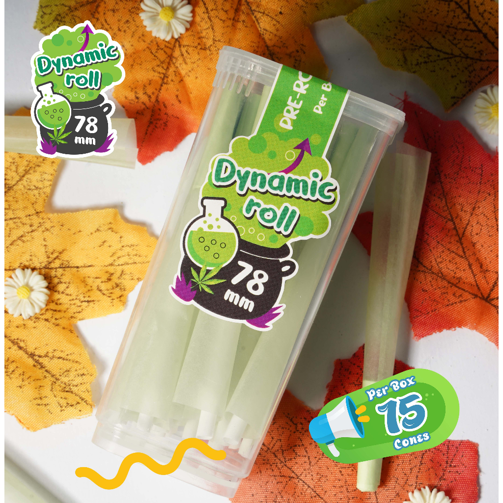กระดาษโรสำเร็จ Dynamic Roll [สีเขียว] ขนาด 78mm 15ชิ้น | Shopee Thailand