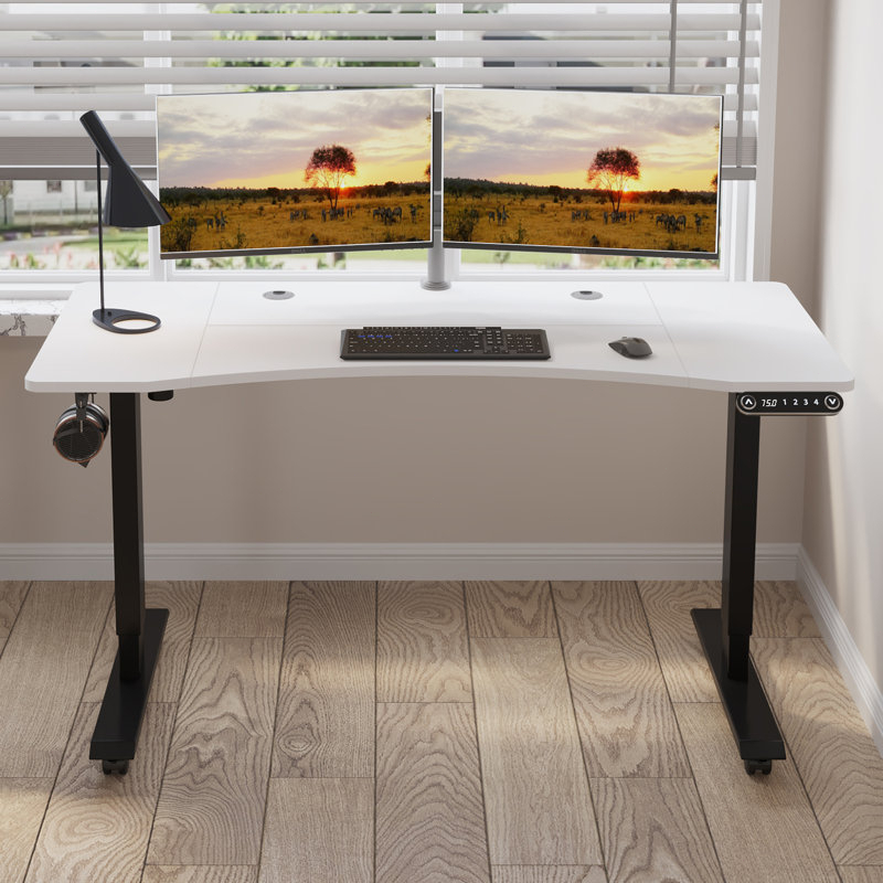 Mxtark 55 inches 1.4M Electric Standing Desk Single Motor Desk ...