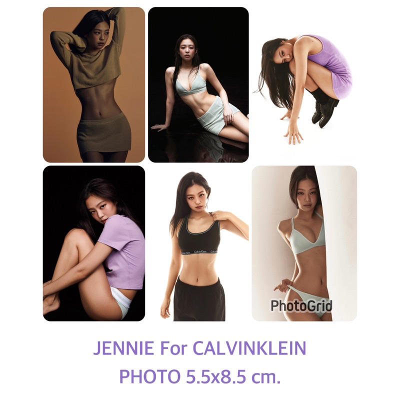 JENNIE BLACKPINK - รูป PHOTO JENNIE For Calvin Klein Size 5.5x8.5 cm. | Shopee Thailand