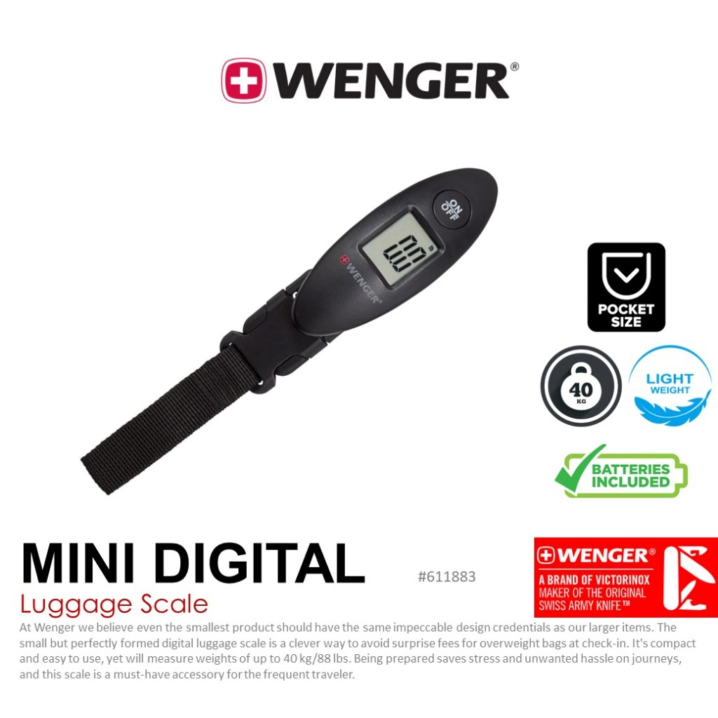 Wenger Mini Digital Luggage Scale (611883) เครื่องชั่งน้ำหนักกระเป๋า ...