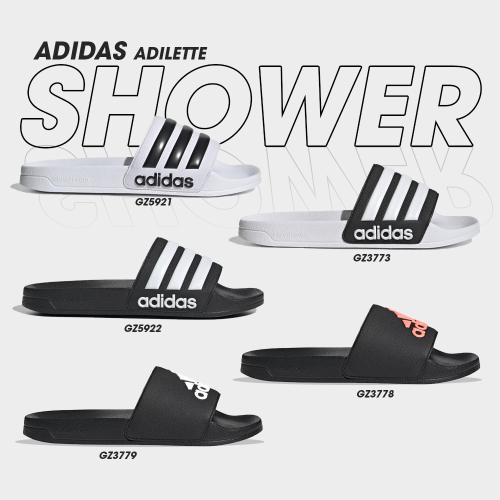 Adidas Collection รองเท้าแตะ Adilette Shower GZ5922 / GZ3778 / GZ3779 ...