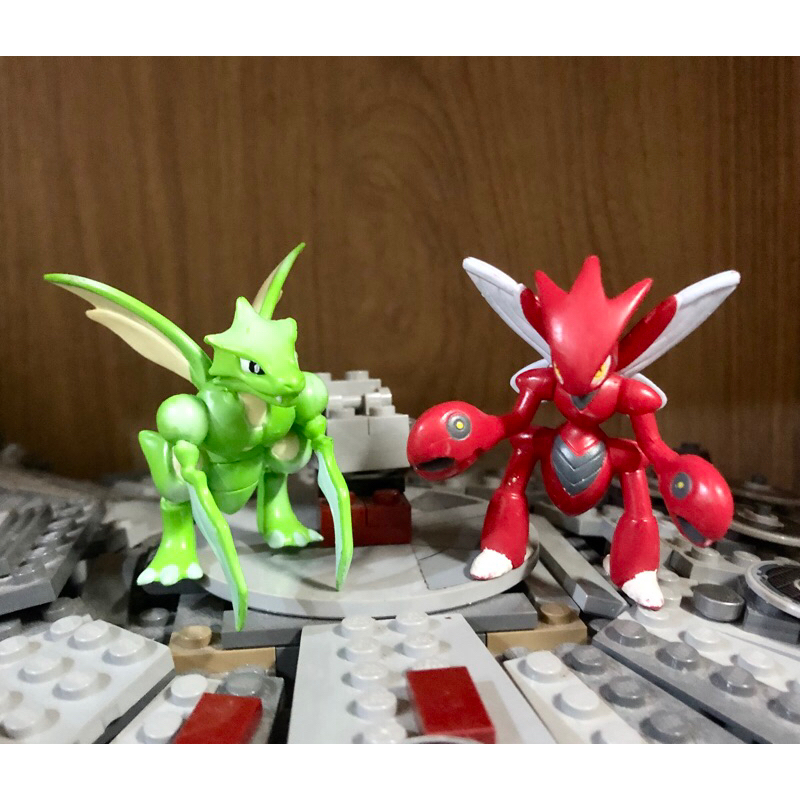 Scyther, Scizor Pokemon Monster Nintendo Tomy Collection Figure #โปเก ...