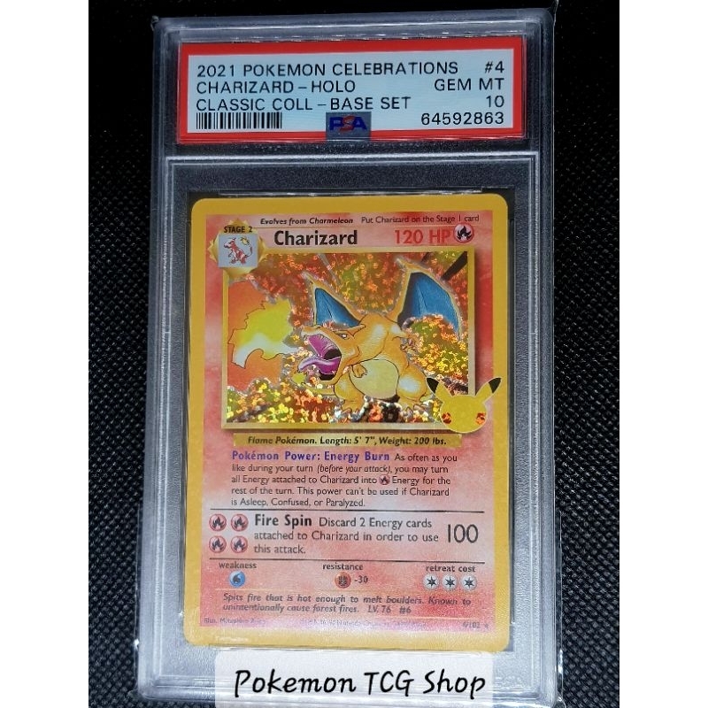 Charizard 25th PSA10 English | Shopee Thailand