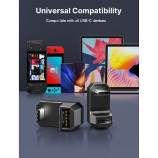 Jsaux 180° USB-C Male to USB-C Female and USB-C Male to USB-A Female ...