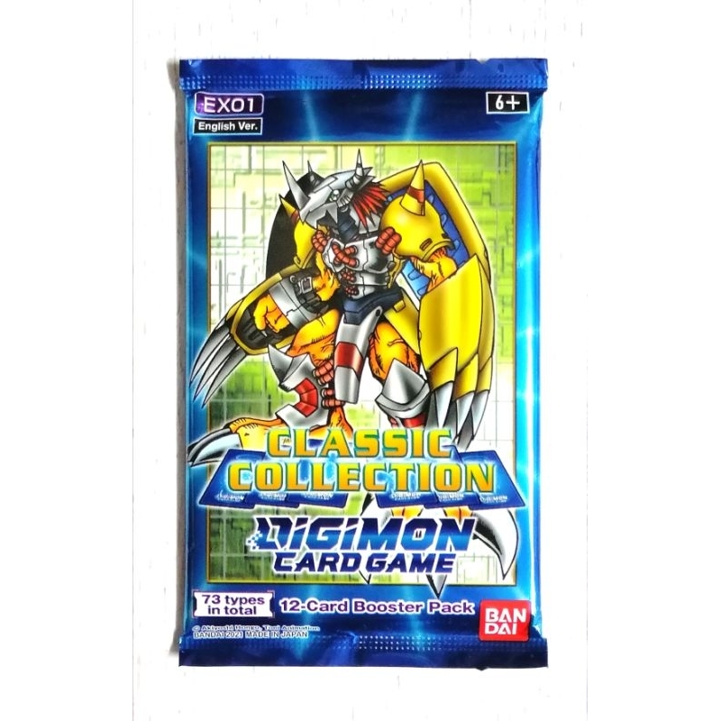(Sealed Pack) ซองสุ่มการ์ดเกม ดิจิม่อน EX01 ( DIGIMON CLASSIC ...
