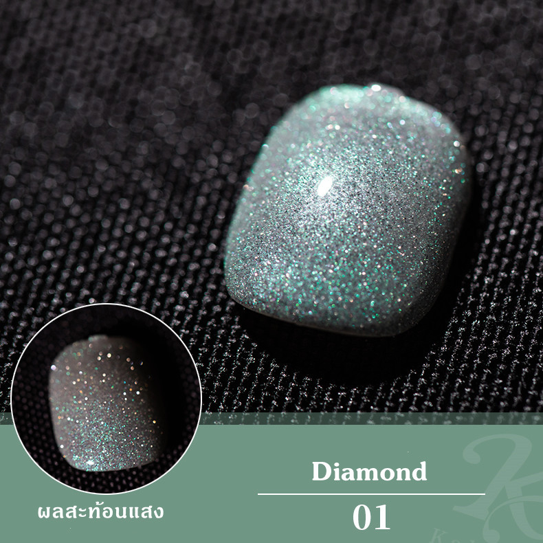 สีเจลDiamond งานปาร์ตี้ kale plus สีเจล สีเจลแฟลช สีแฟชร 8ml สีทาเล็บ ...