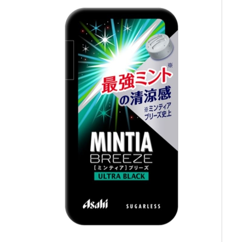 Asahi limited Mintia Breeze Ultra Black เย็นมาก 30 เม็ด ไม่มีน้ำตาล sugarless 1เม็ด เย็นสดชื่น ...