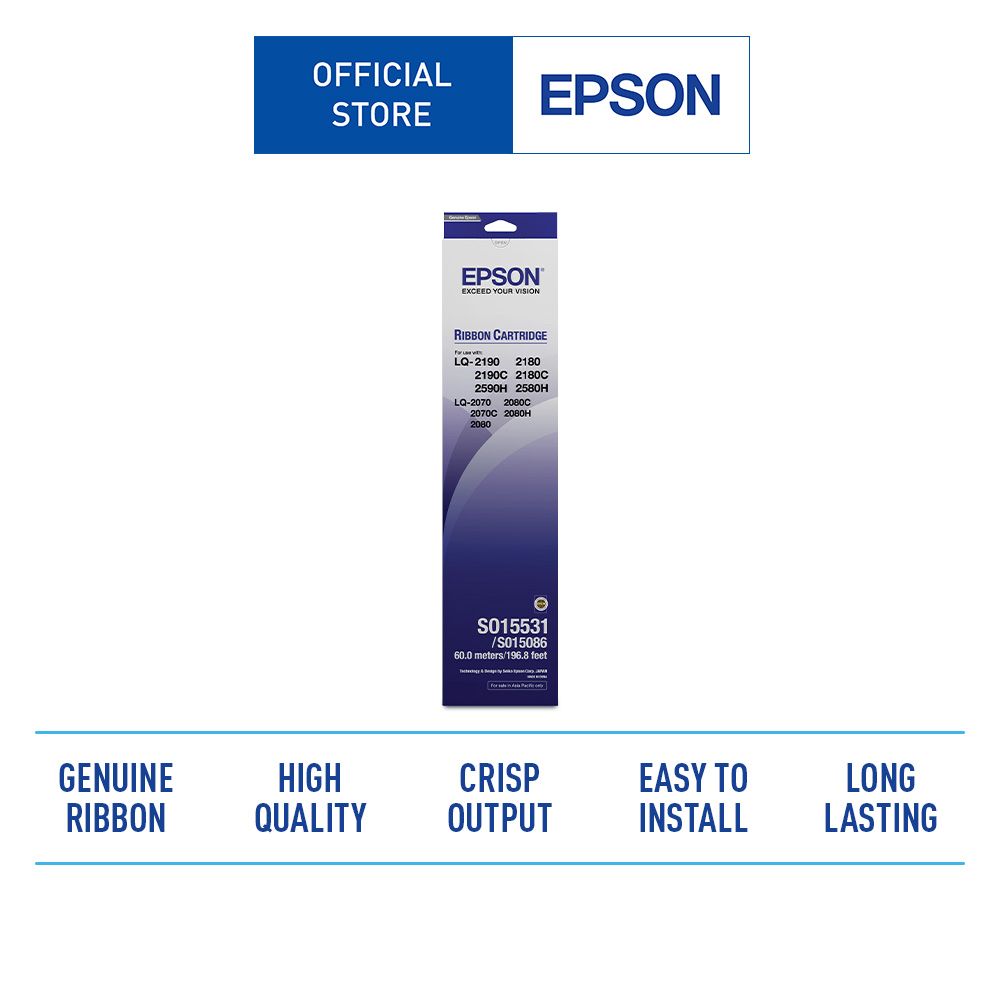 Epson SO15531 Ribbon Cartridge ตลับผ้าหมึกดอท | Shopee Thailand